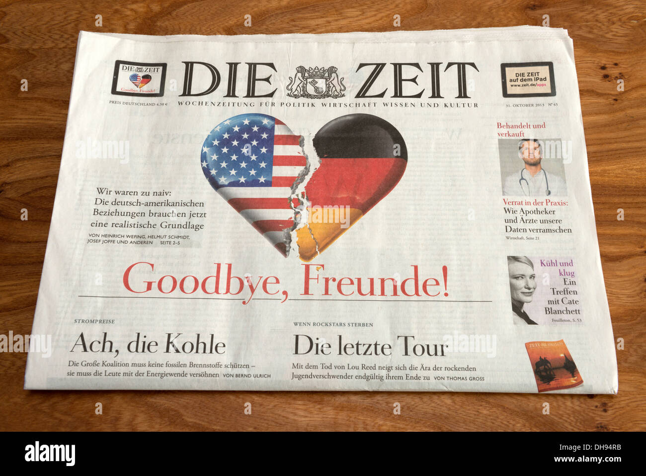 Die Zeit Journal Allemand Banque d'image et photos - Alamy