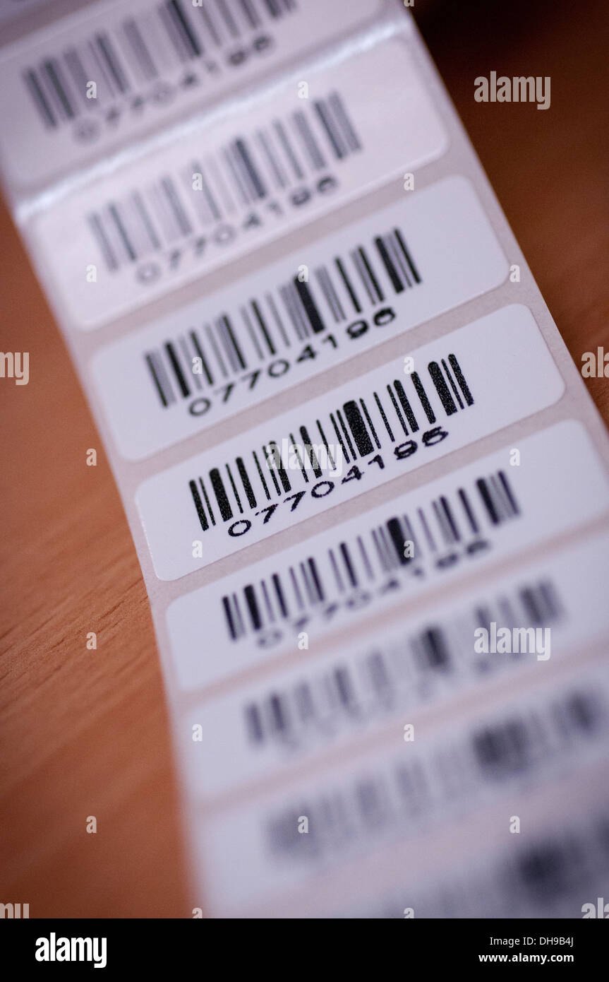 Product barcode number unique identification Banque de photographies et ...