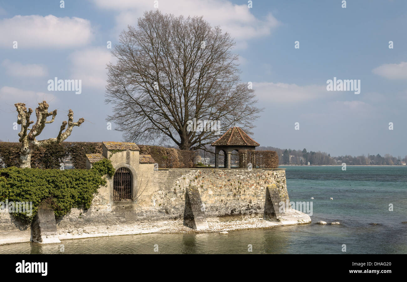 Embouchure du rhin et du lac de constance Banque de photographies et d ...