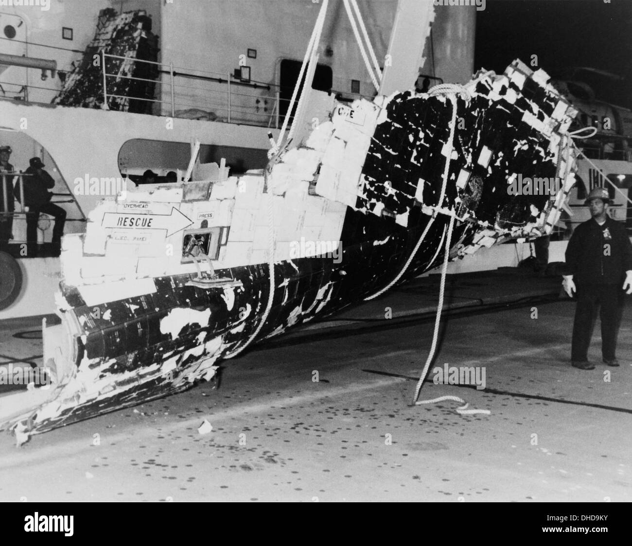 Wreckage from the space shuttle challenger Banque de photographies et d ...