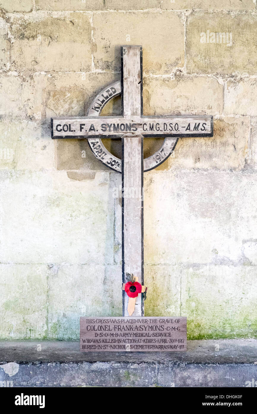 Croix en bois pour marquer la tombe Banque de photographies et d’images ...