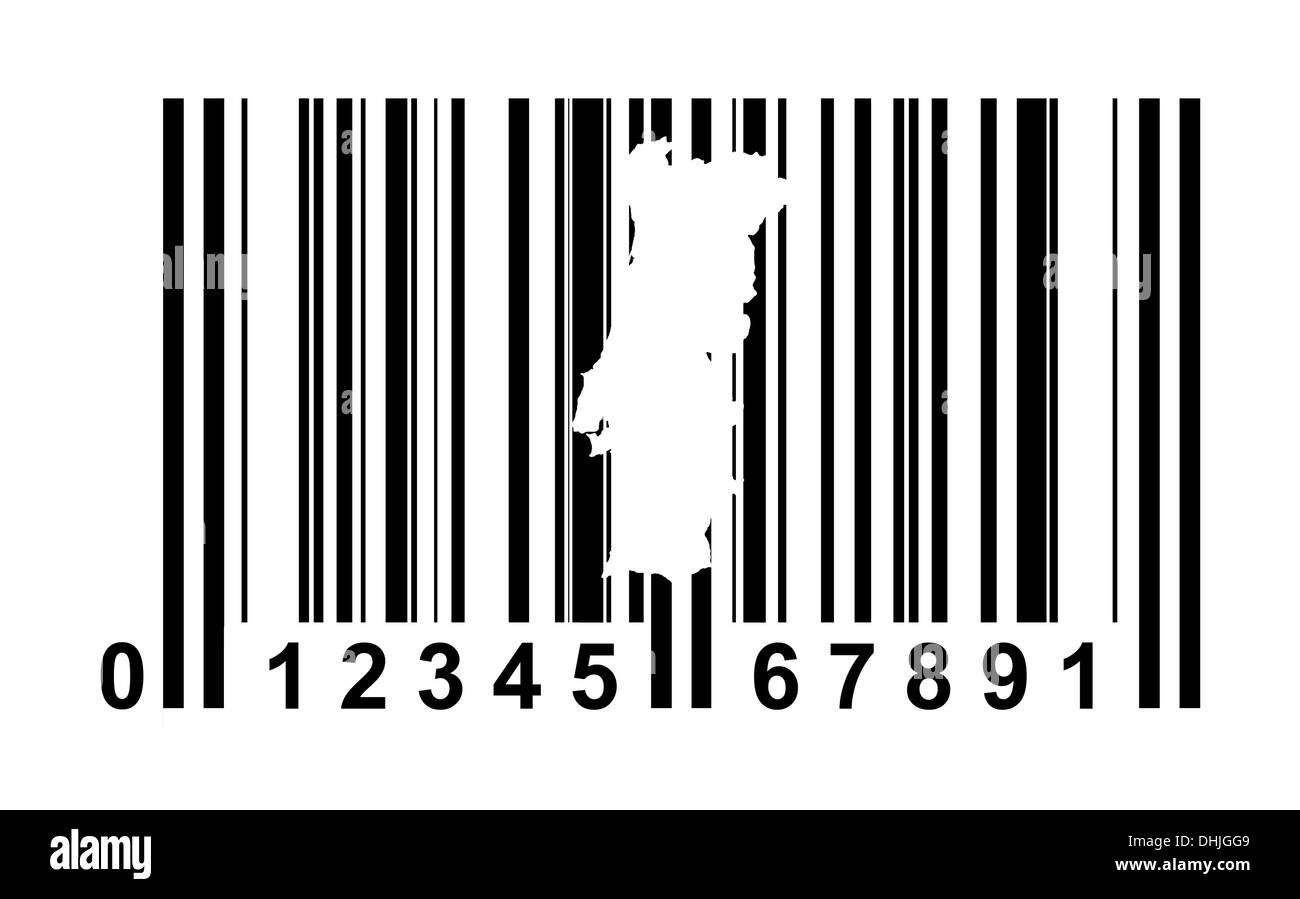 Carte du portugal Banque d'images noir et blanc - Alamy