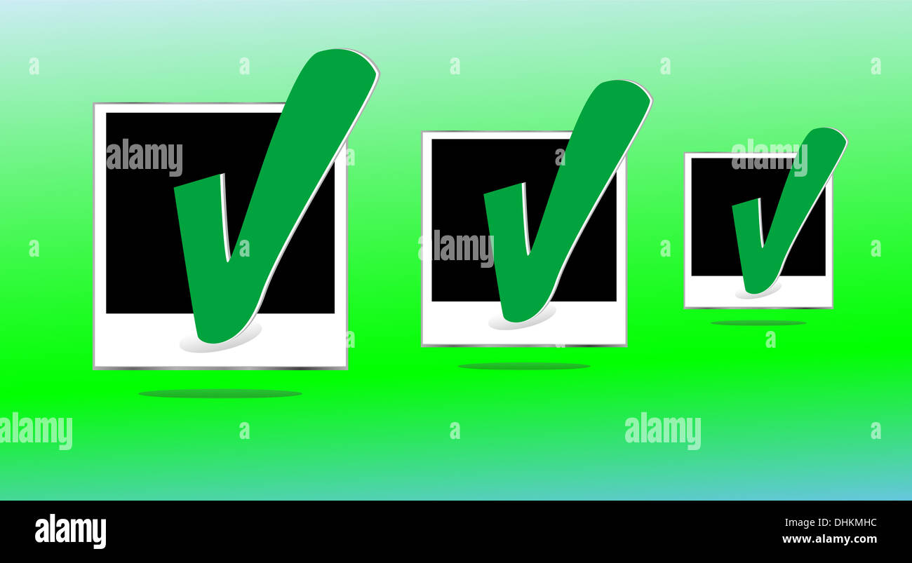 Check vert Banque de photographies et d’images à haute résolution - Alamy