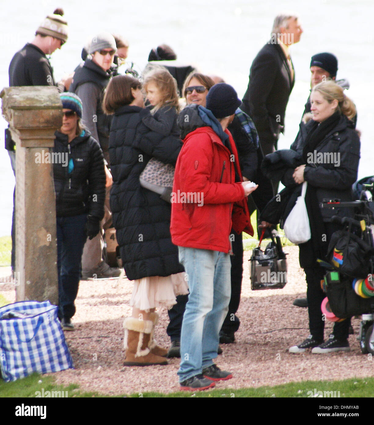 Nicole Kidman avec son mari Keith Urban et leur fille sur le plateau de ...