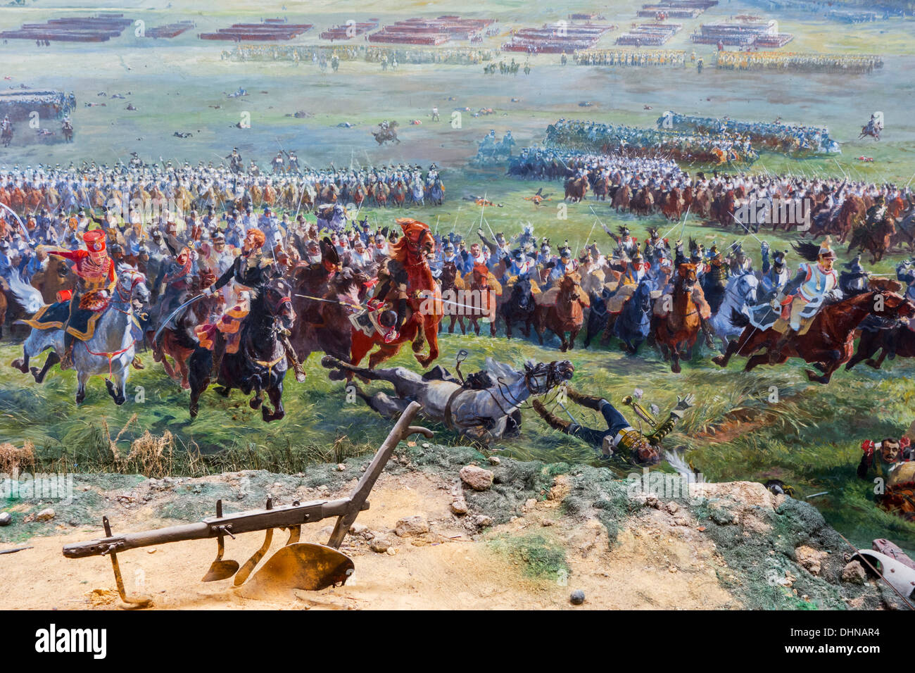 Panorama, musée présentant 360° fresque de 1815 scènes de bataille de ...