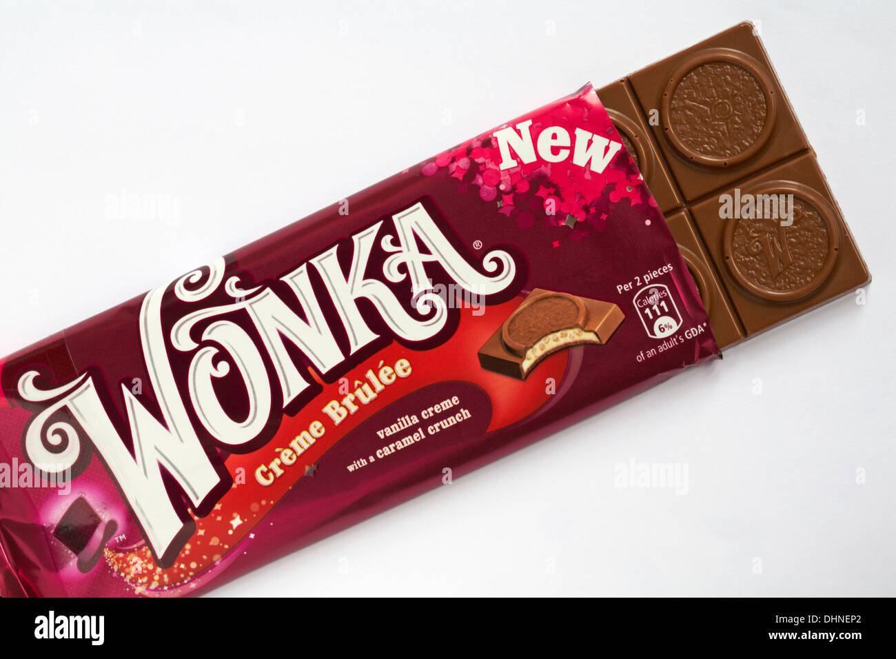 Wonka creme brulee barre de chocolat Banque de photographies et d ...