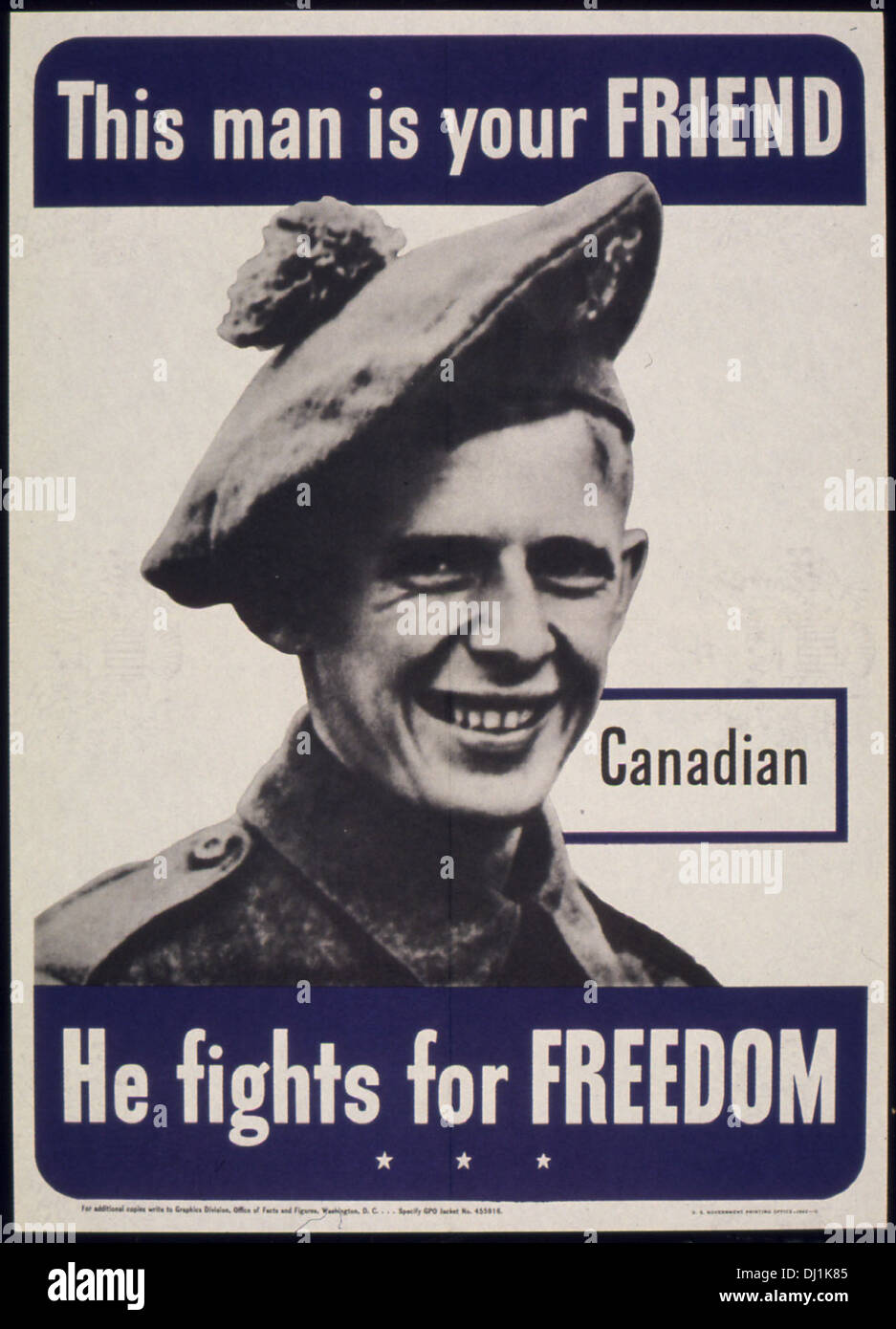 Affiche de propagande canadienne Banque de photographies et d’images à ...