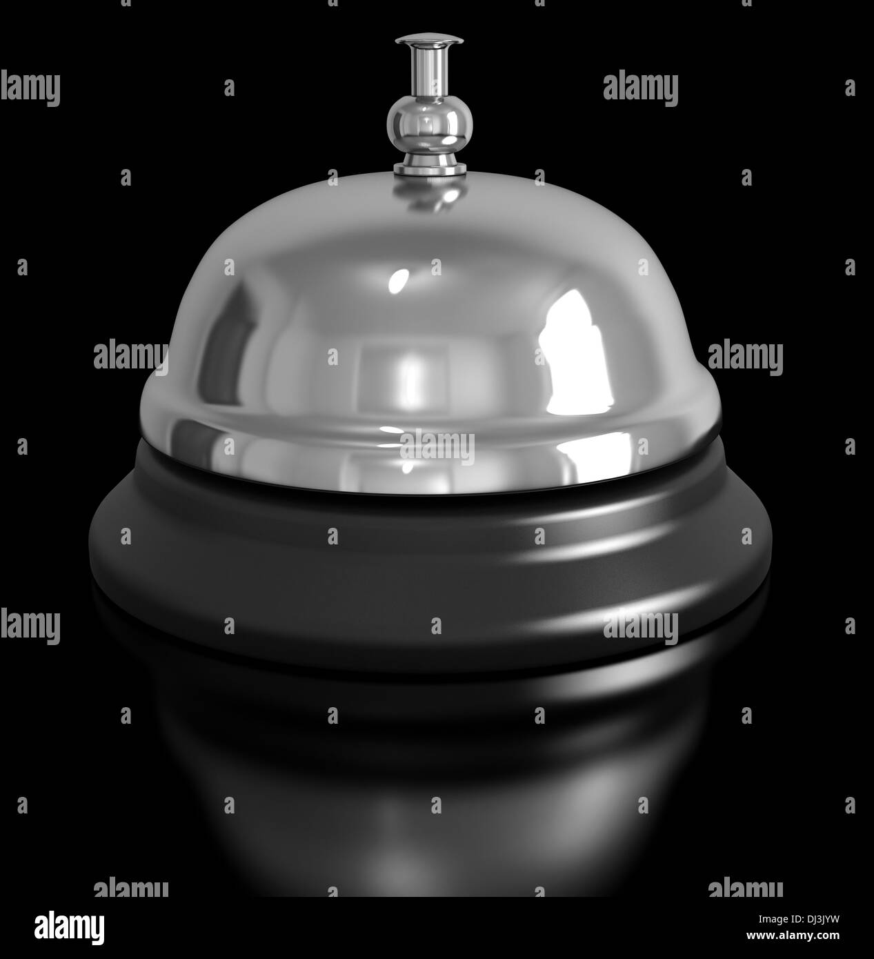 Cloche de service Banque d'images noir et blanc - Alamy