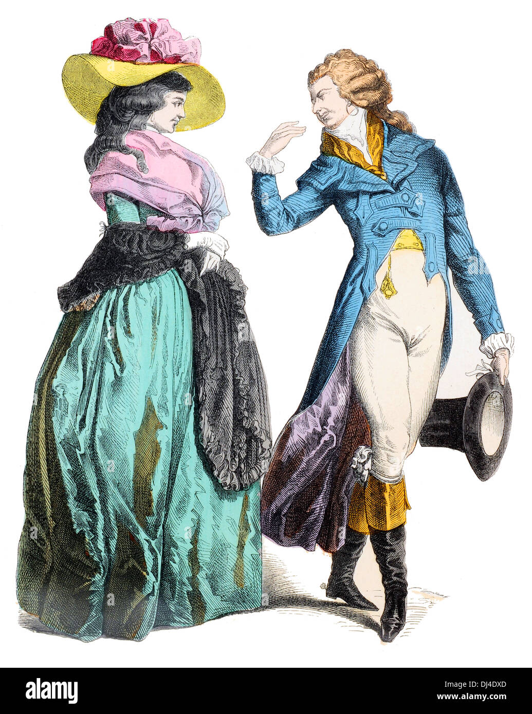 Period costume couple Banque de photographies et d’images à haute ...