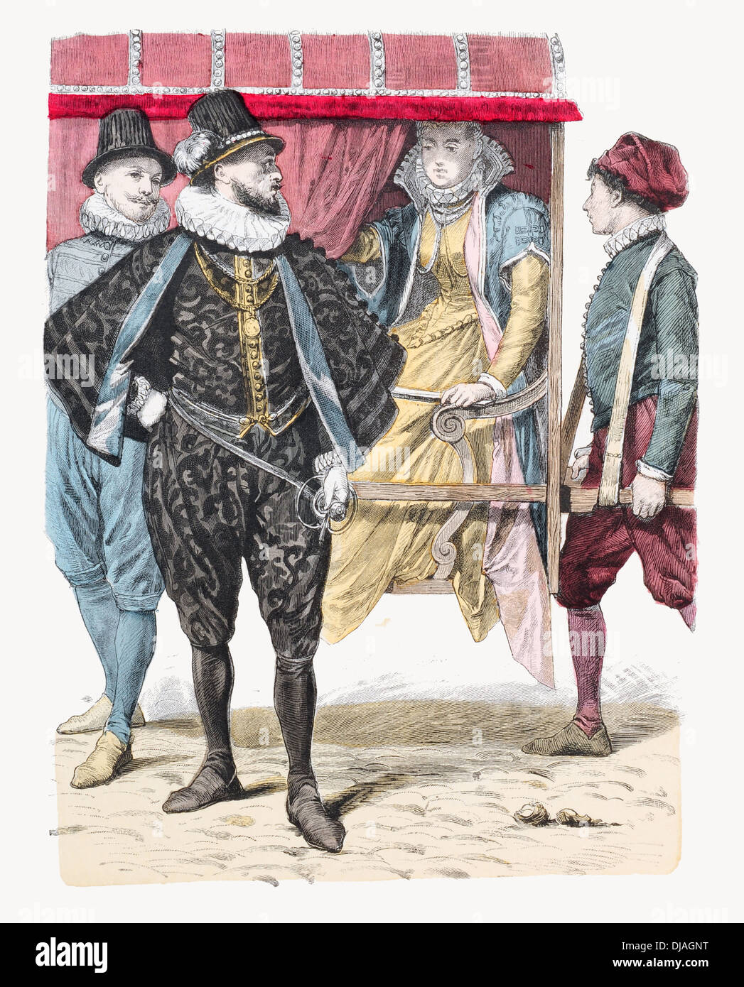 Costume,italien 16e siecle Banque de photographies et d’images à haute ...