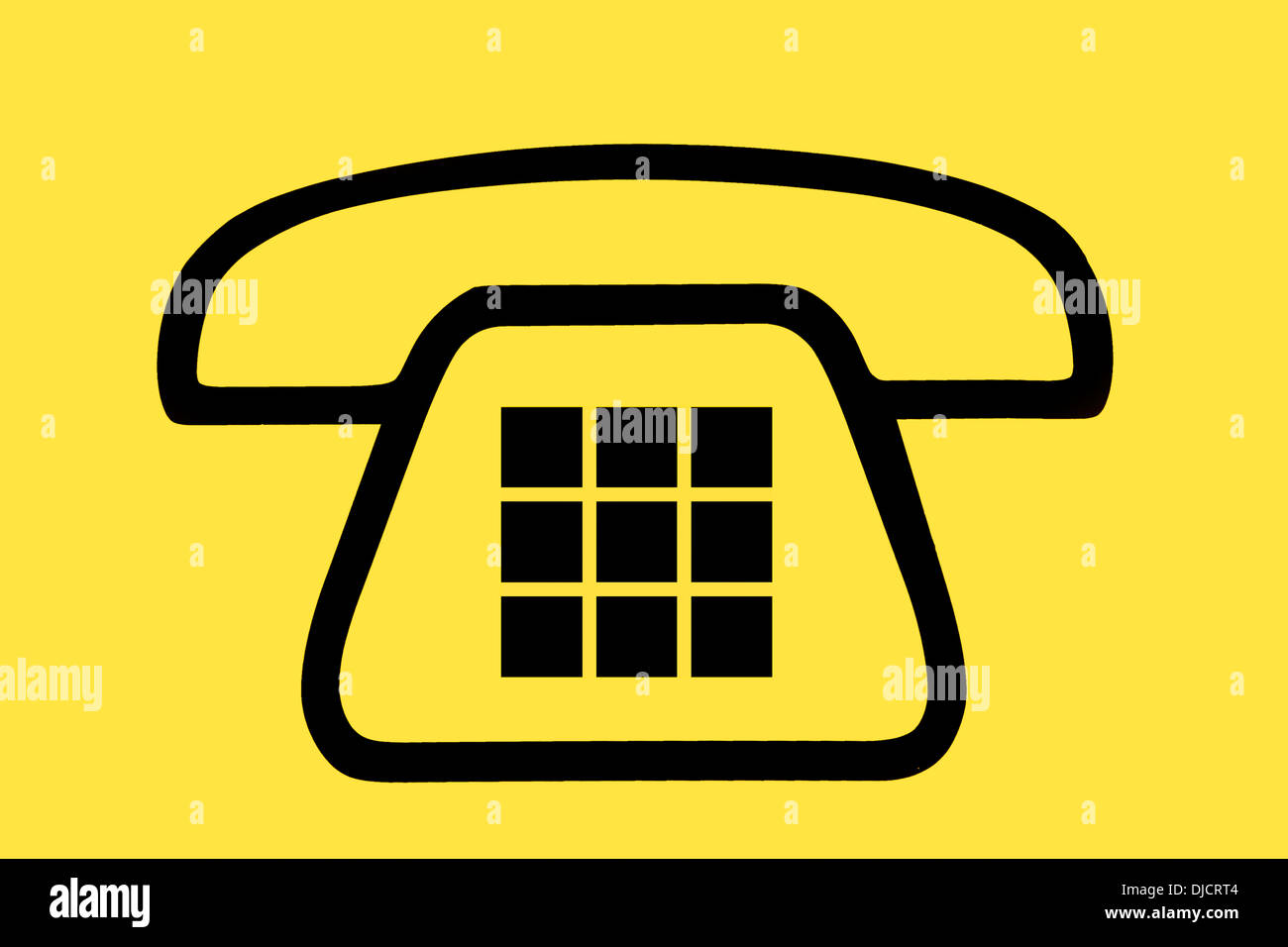 Signe de telephone couleur noir Banque de photographies et d’images à ...