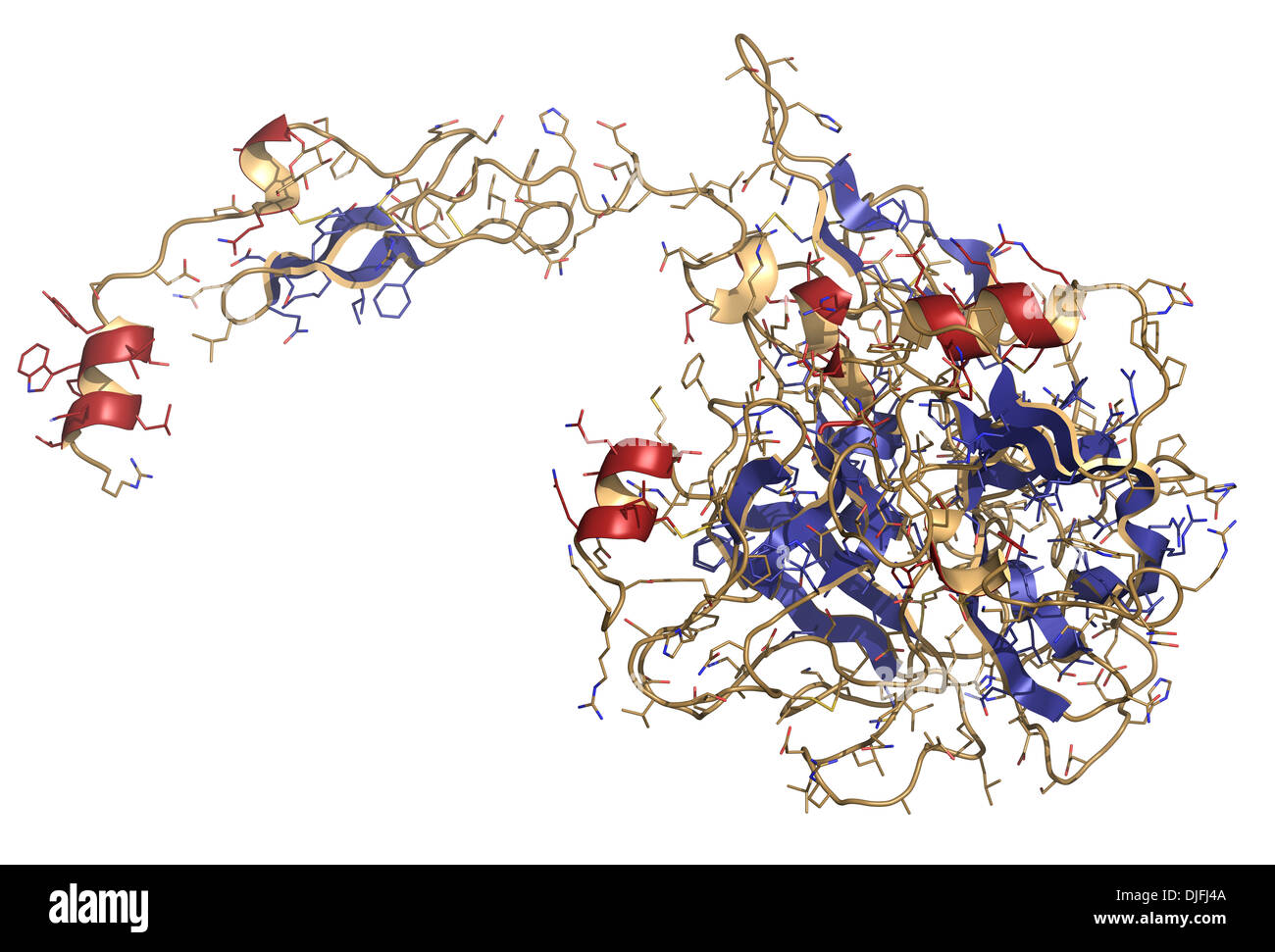 Le facteur VII de coagulation activé (RFVIIA), la structure chimique ...