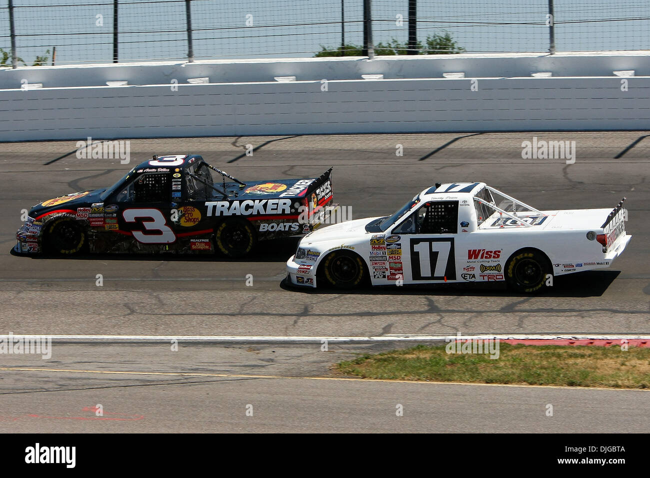 17 Juillet 2010 : Austin Dillon (# 3, Bass Pro Shops, Chevorlet) et ...