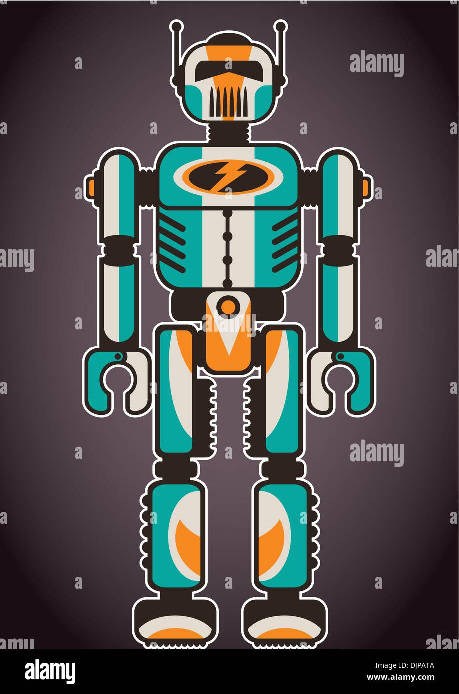 Evil robot Banque d'images vectorielles - Alamy