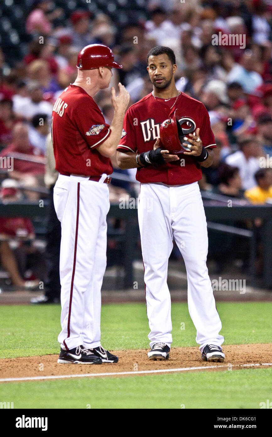 1 juin 2011 - Phoenix, Arizona, États-Unis - le voltigeur des Arizona ...