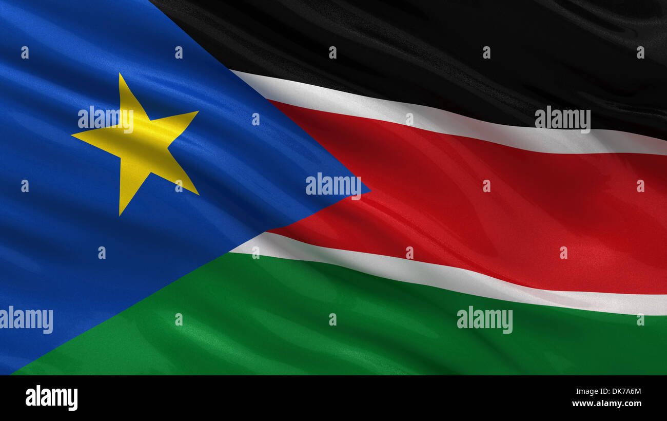 Drapeau sud soudan Banque de photographies et d’images à haute ...