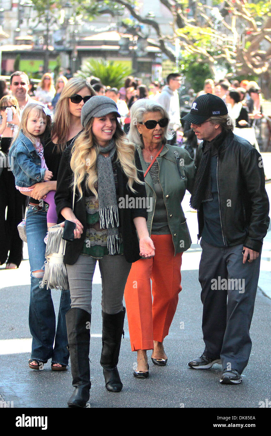 David Spade et sa mère Judy Todd sa fille Harper Spade et la mère de sa ...