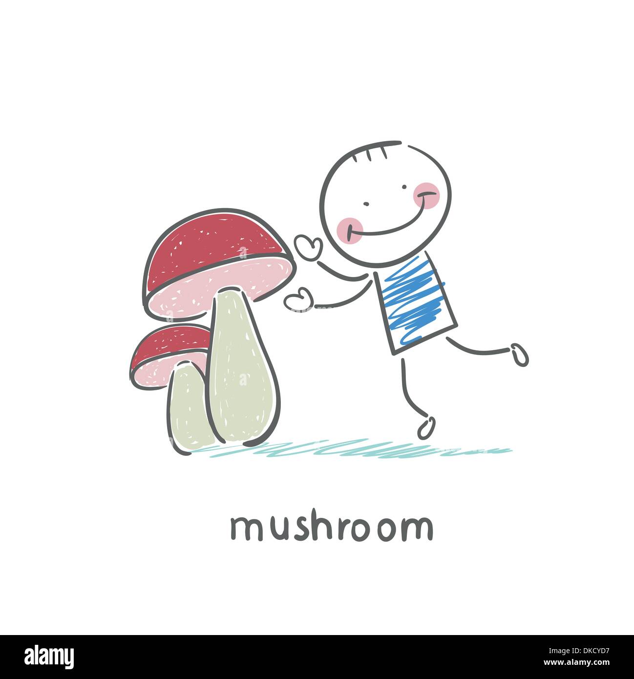 Micro champignons Banque d'images vectorielles - Alamy