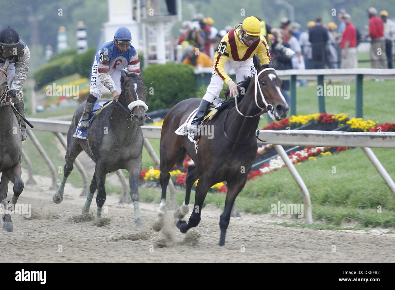 16 mai 2009 - Baltimore, Maryland, USA - Rachel Alexandra et jockey ...