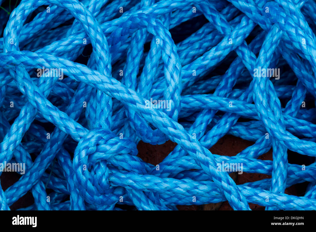 Corde en nylon bleu Banque de photographies et d’images à haute ...