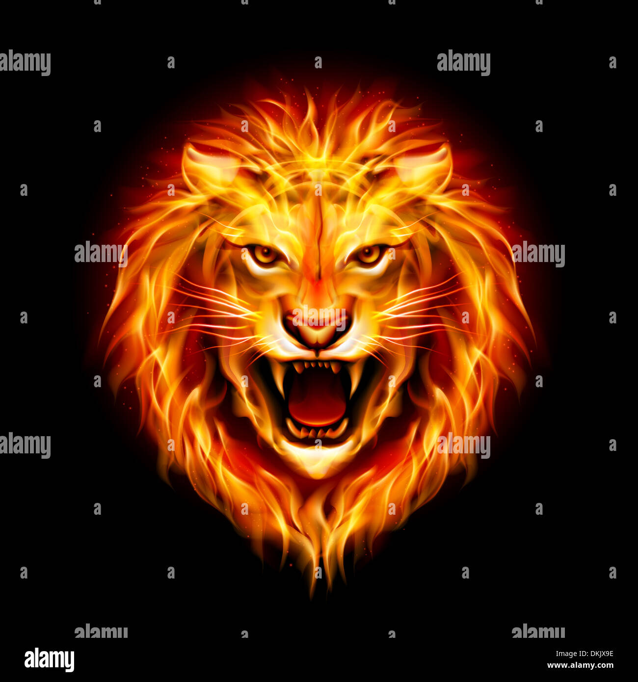 Feu de lion Banque de photographies et d’images à haute résolution - Alamy