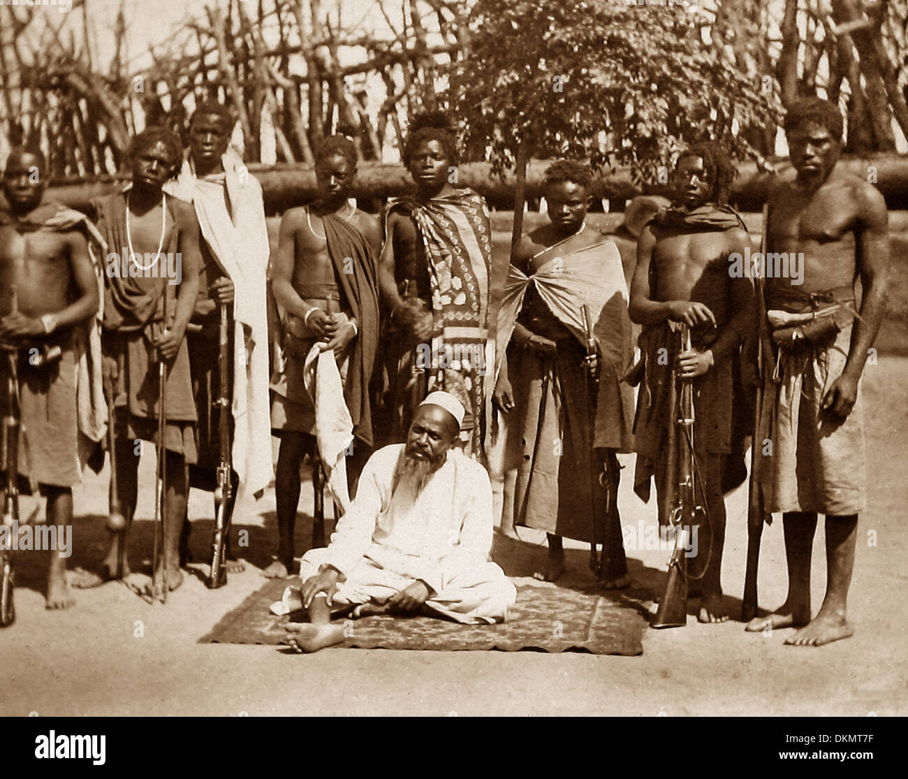 Afrique - Mlozi et son body-guard - pré-1900 Photo Stock - Alamy