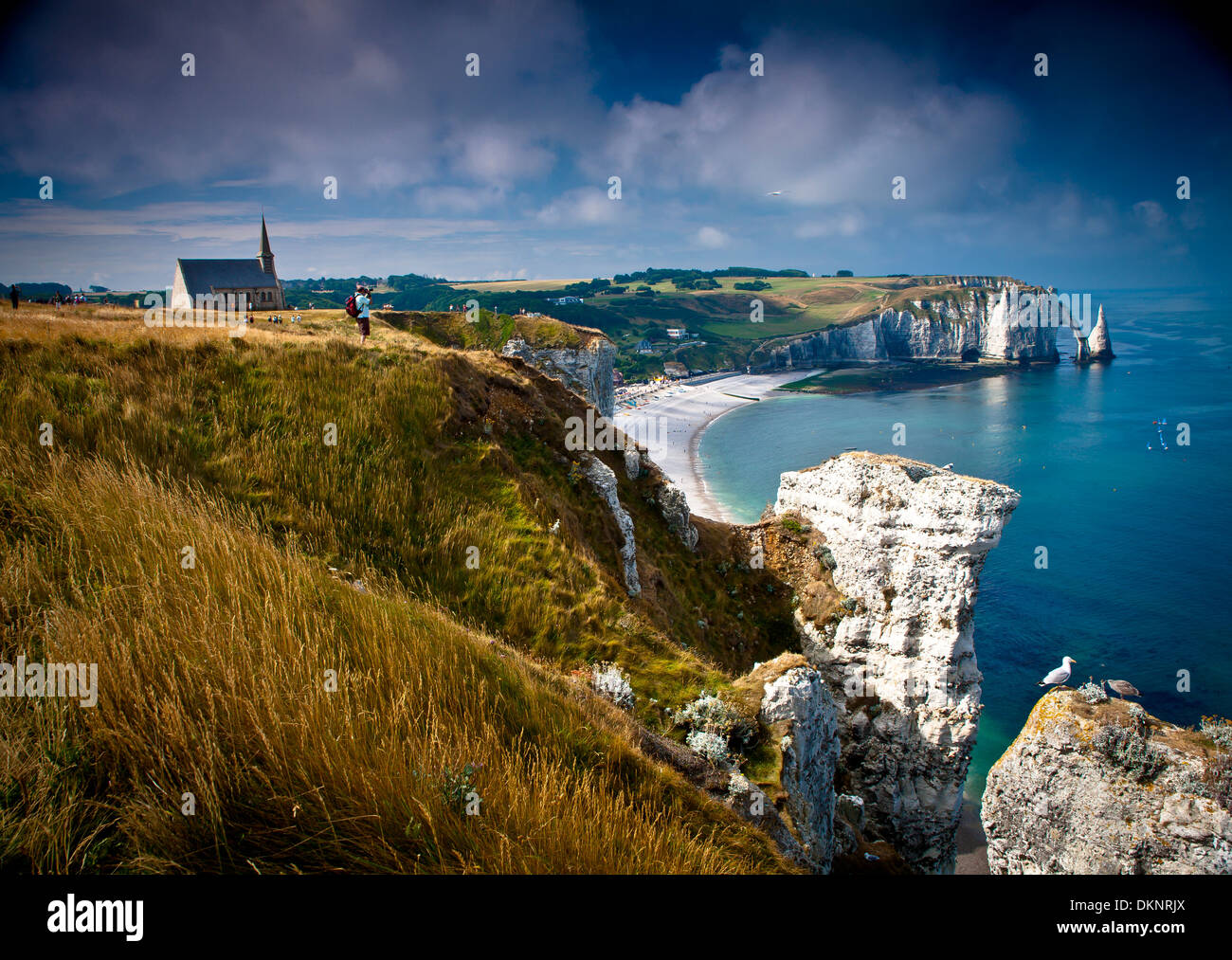 Falaises, arche naturelle et de la pierre. Etretat, Le Havre, Seine ...