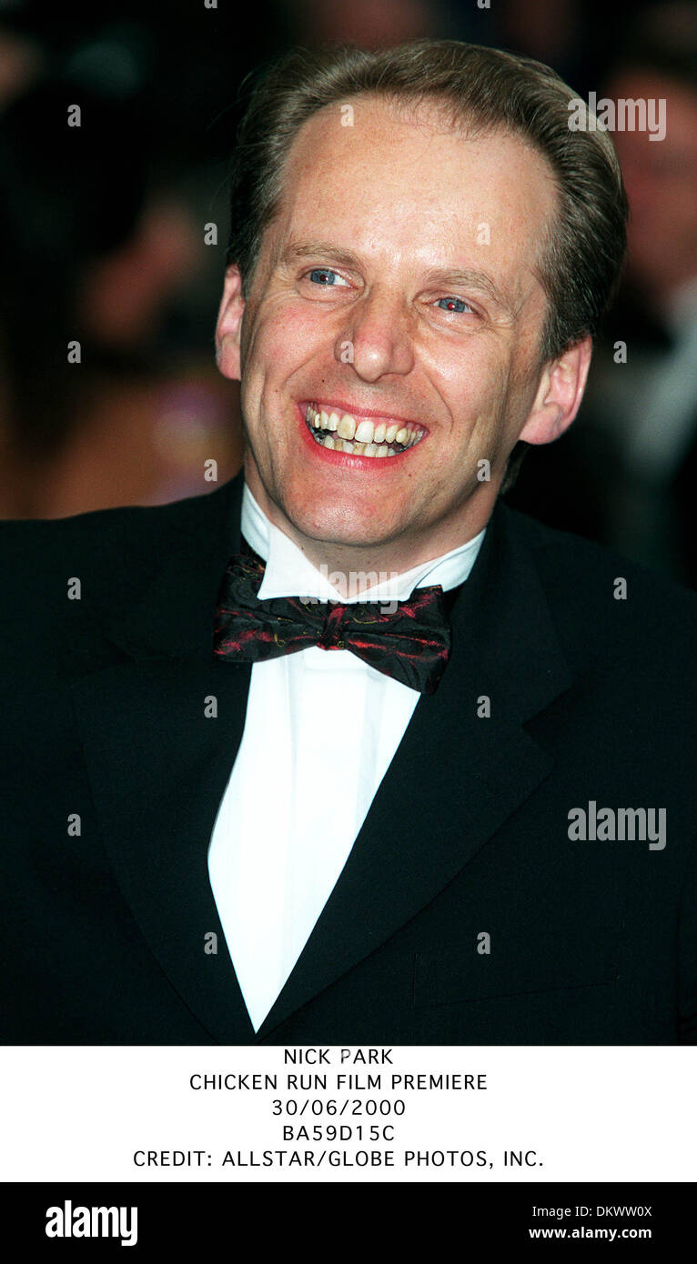 30 juin 2000 - NICK PARK.CHICKEN RUN FILM PREMIERE.30/06/2000.BA59D15C ...