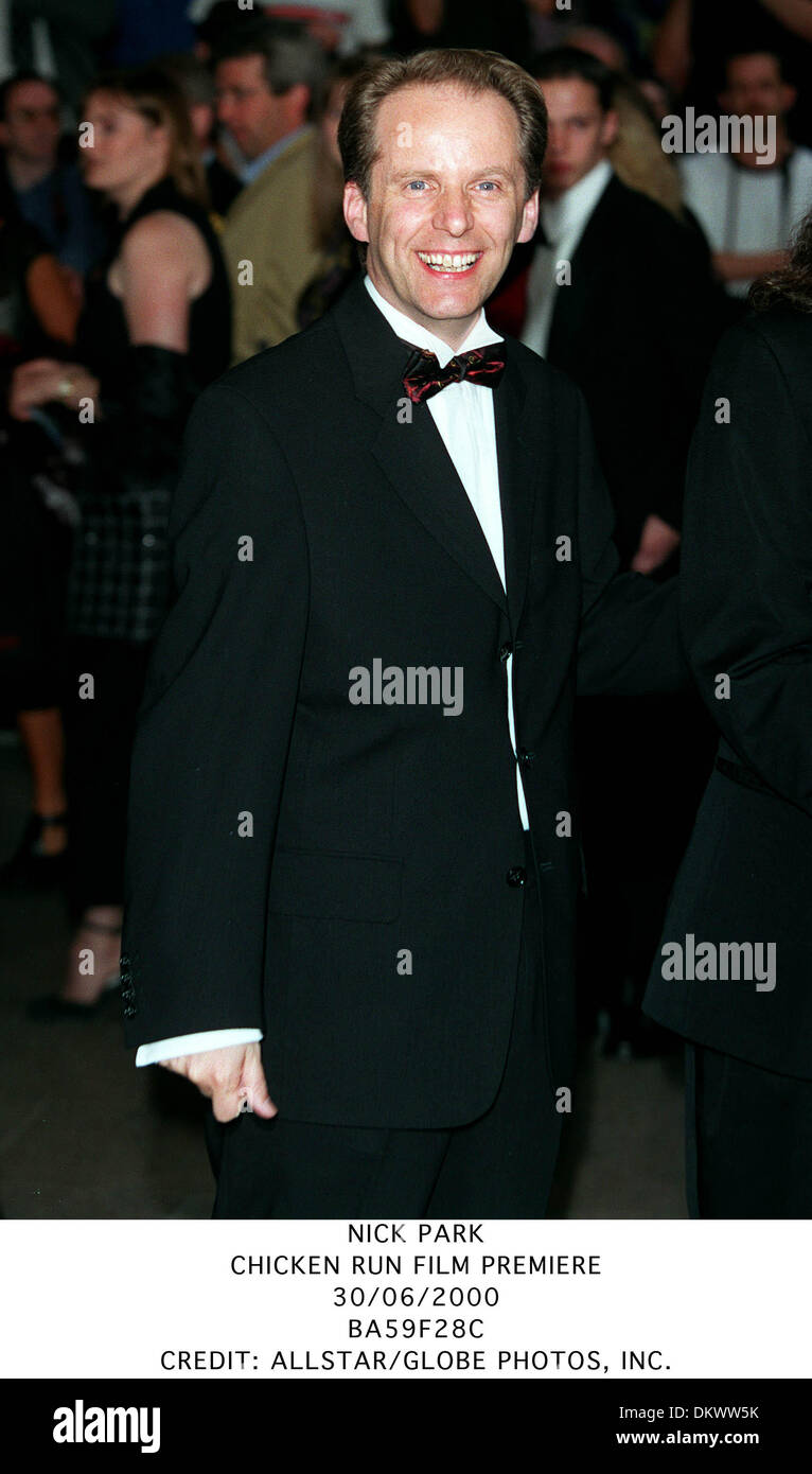 30 juin 2000 - NICK PARK.CHICKEN RUN FILM PREMIERE.30/06/2000.BA59F28C ...