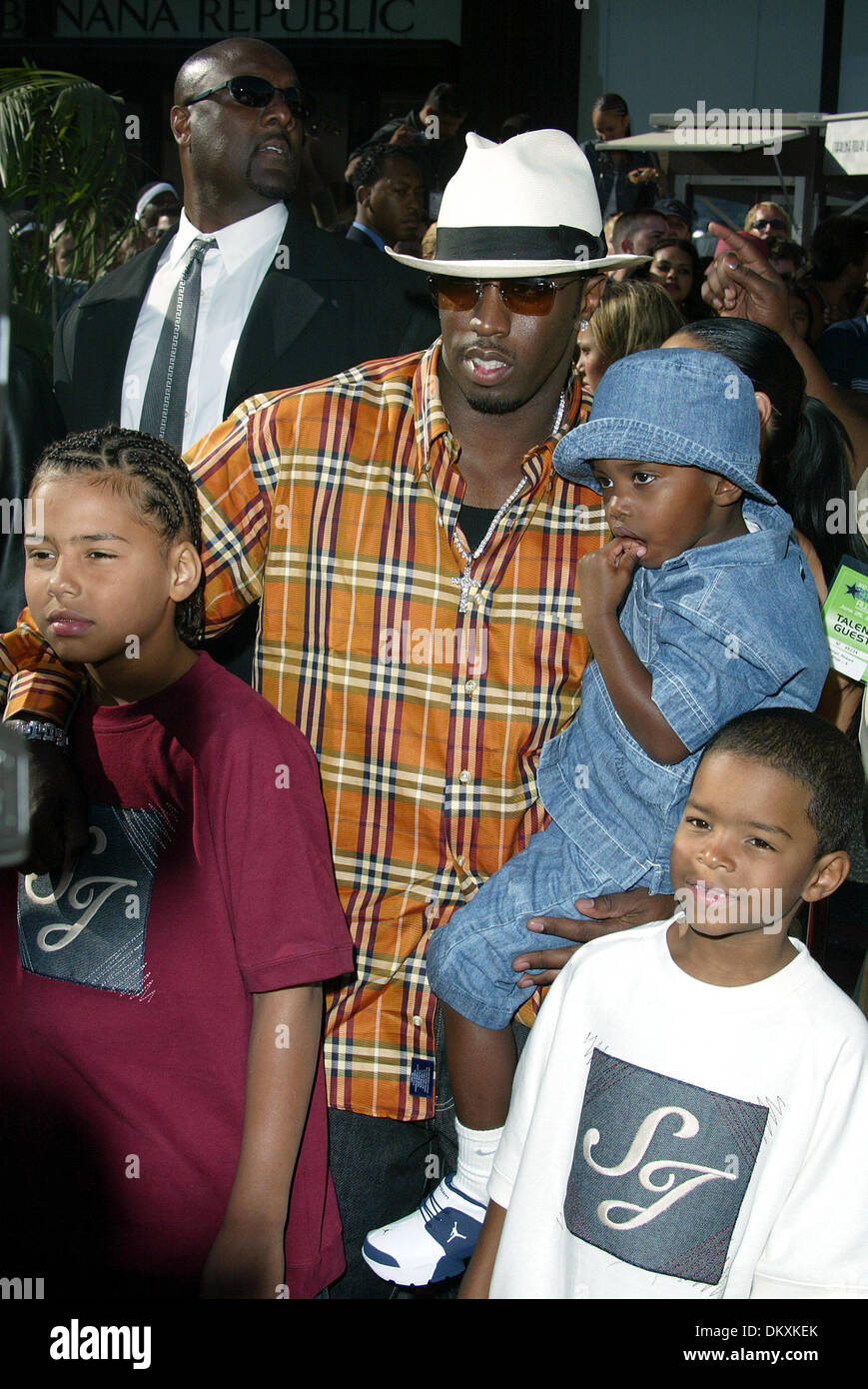 P. Diddy AKA Puff Daddy & KIDS.chanteur et acteur.Angeles, USA.KODAK ...