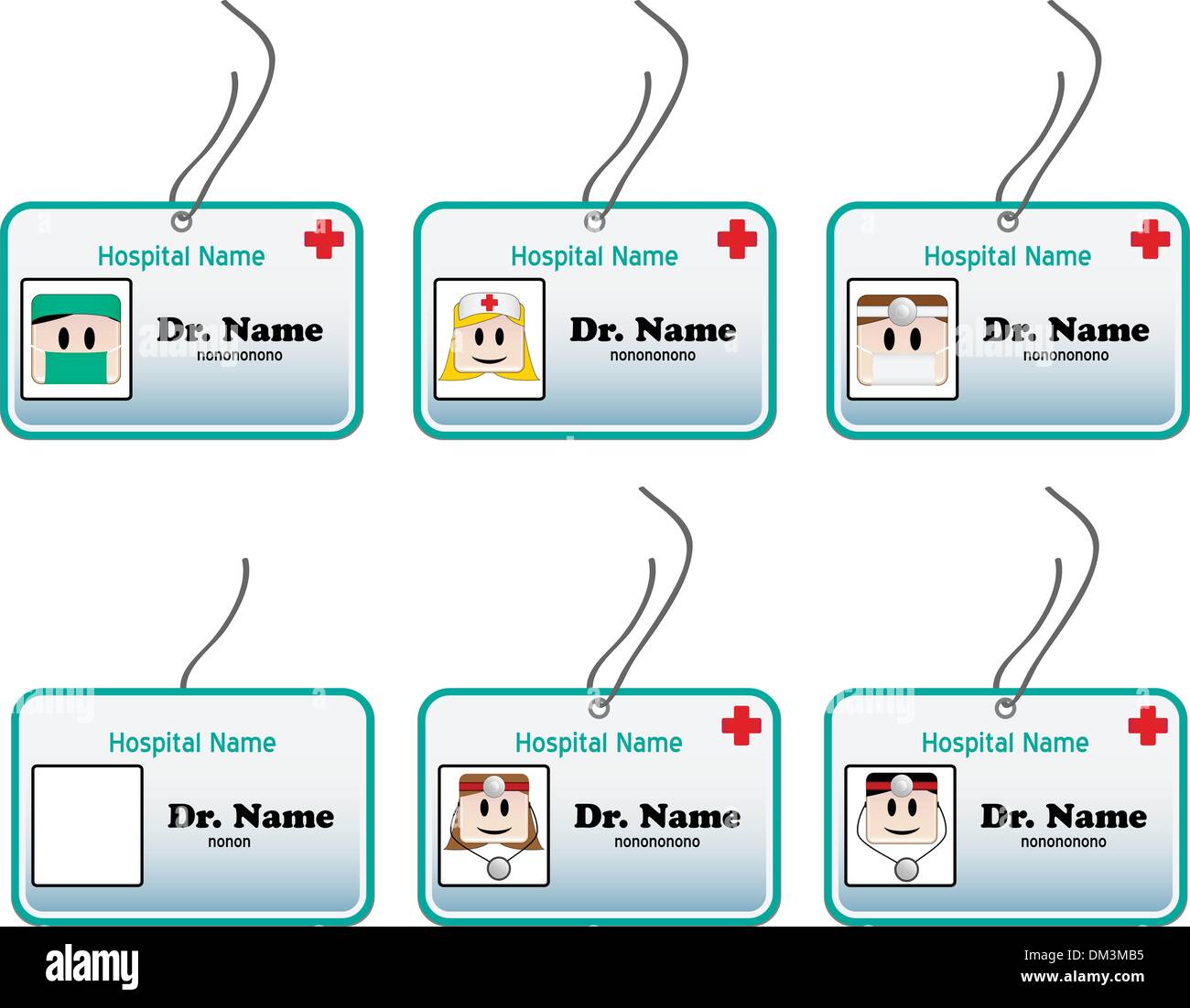 Medical id card vector vectors Banque de photographies et d’images à ...