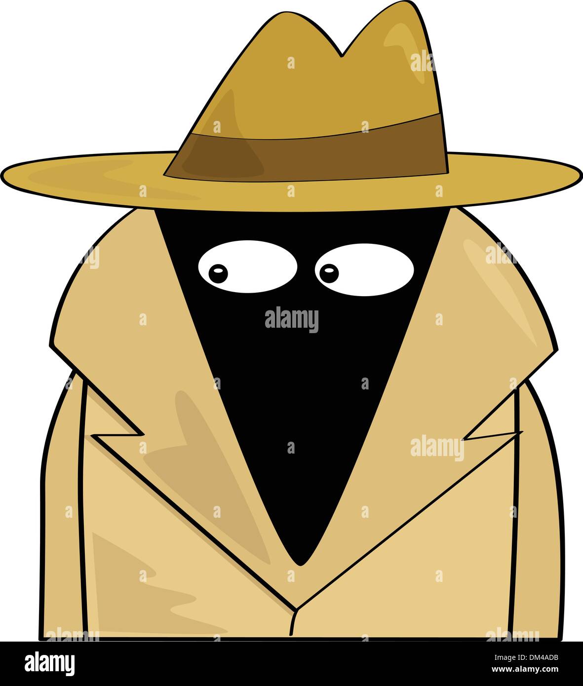 Espion cartoon Banque d'images vectorielles - Alamy