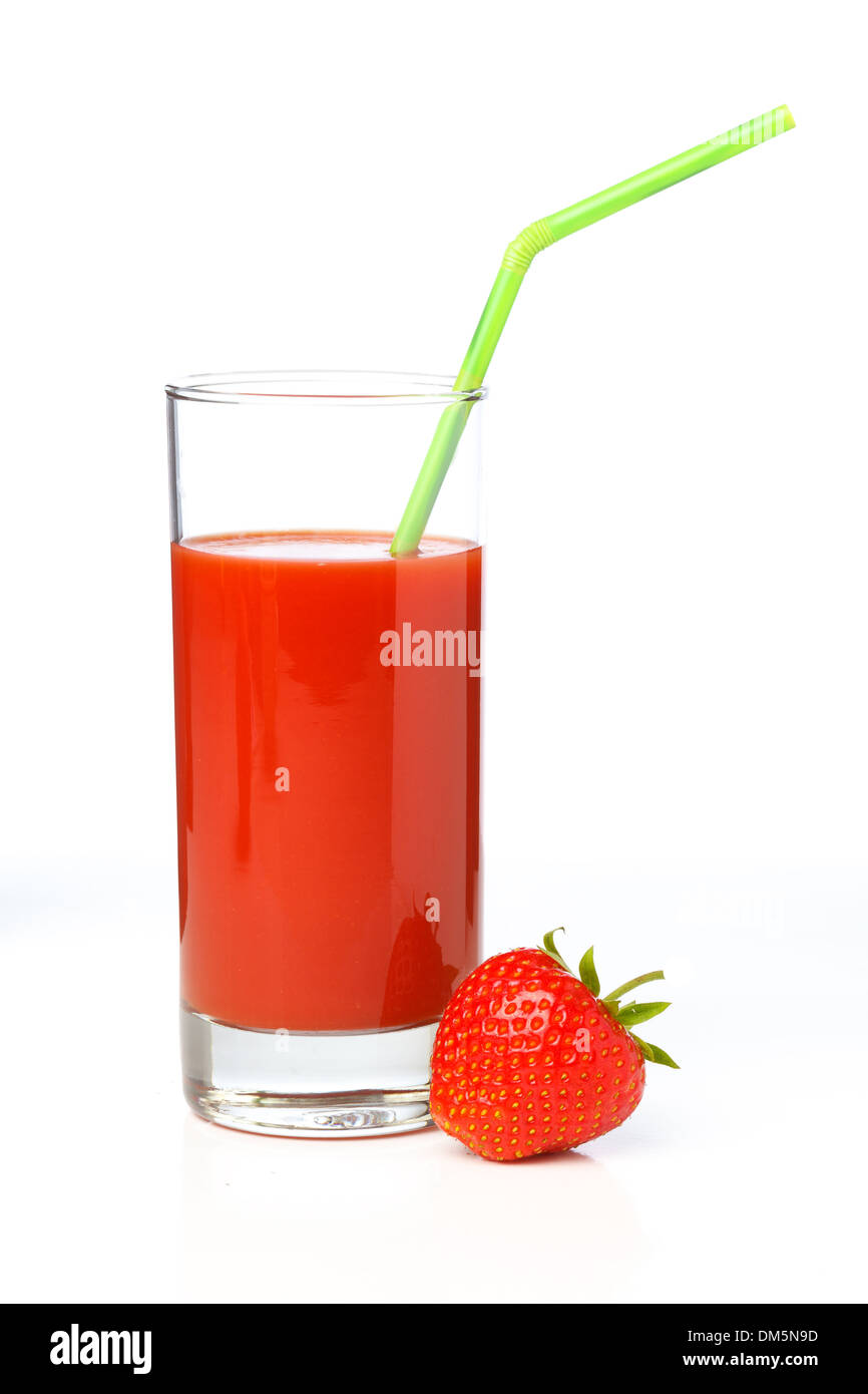 Jus de fraise Banque de photographies et d’images à haute résolution ...