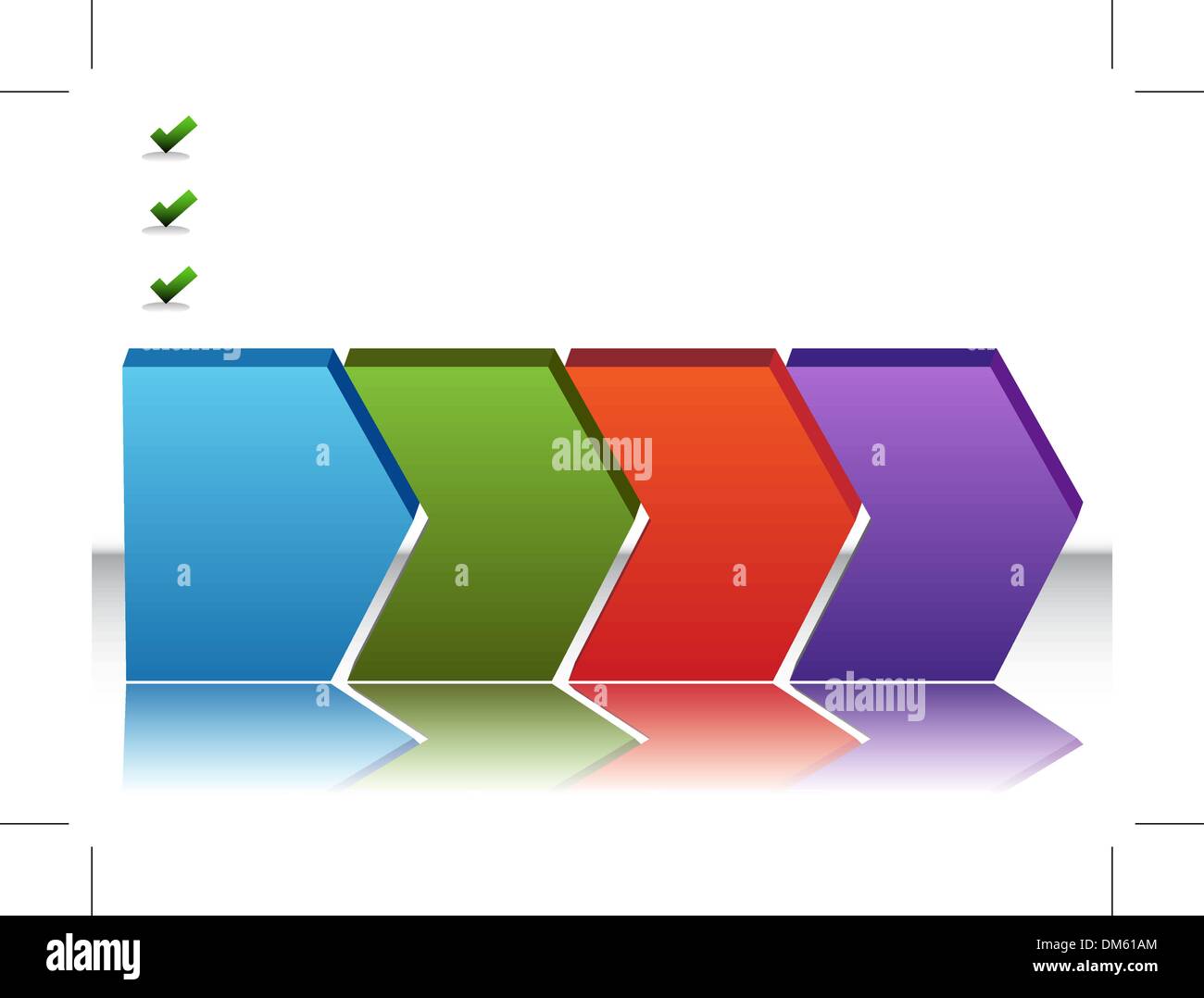 Schéma du processus en quatre étapes Image Vectorielle Stock - Alamy