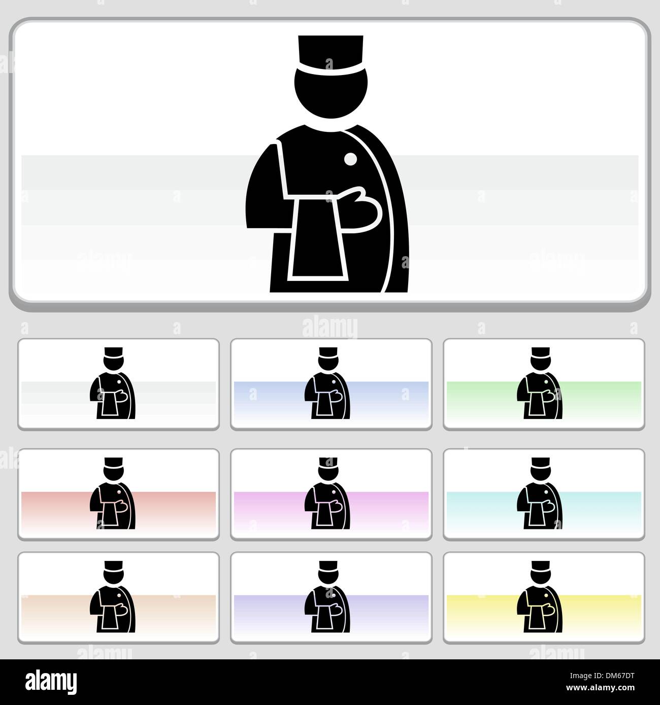 Butler icon vector vectors Banque de photographies et d’images à haute ...