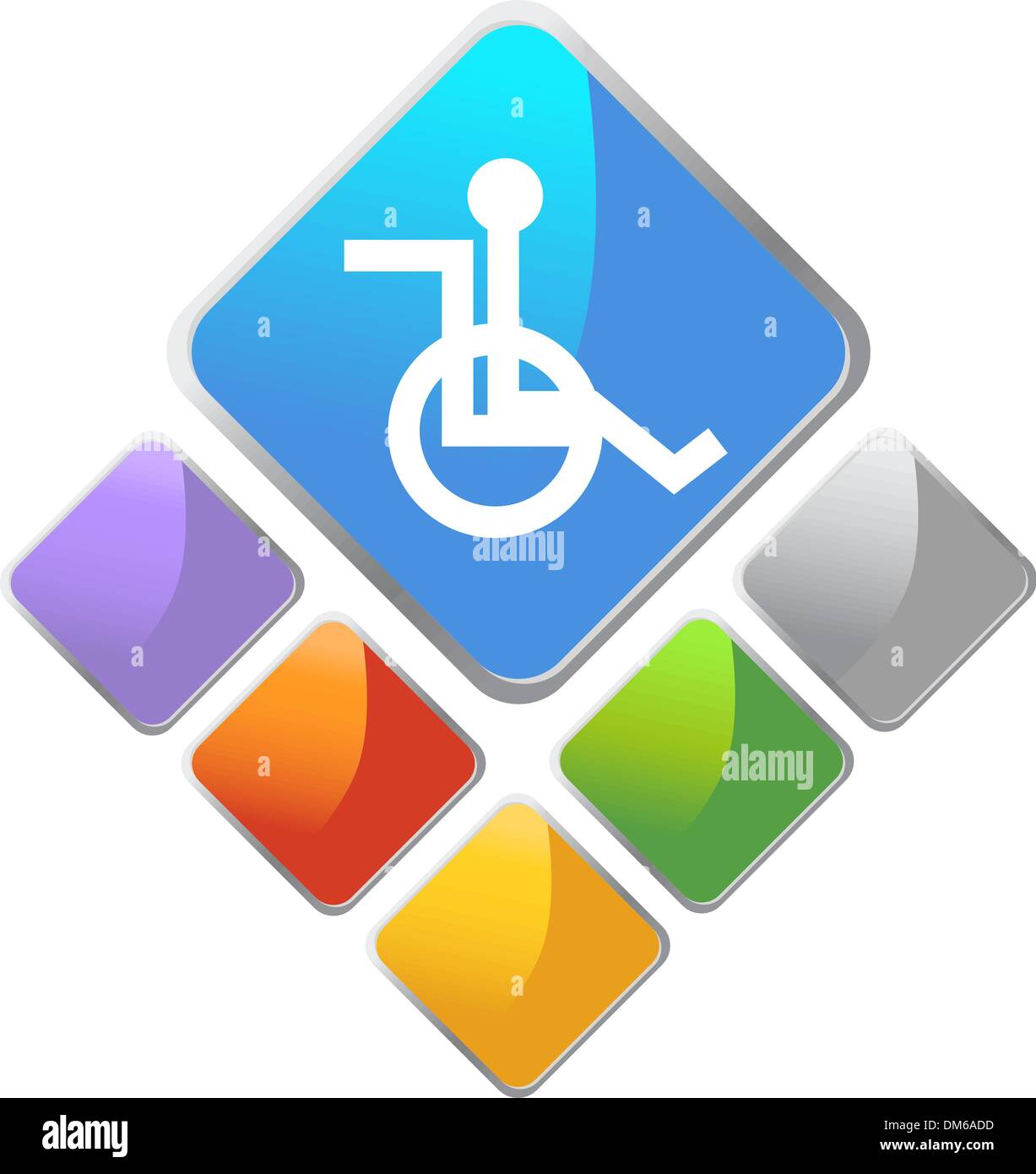 Symbole handicapé Banque de photographies et d’images à haute ...