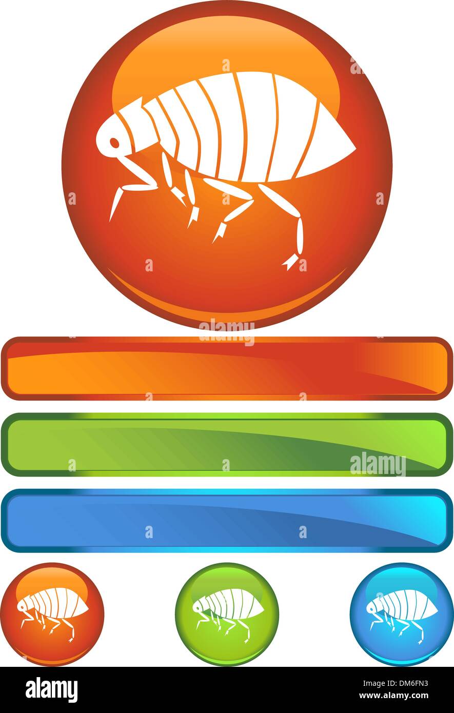 Les puces Banque d'images vectorielles - Alamy