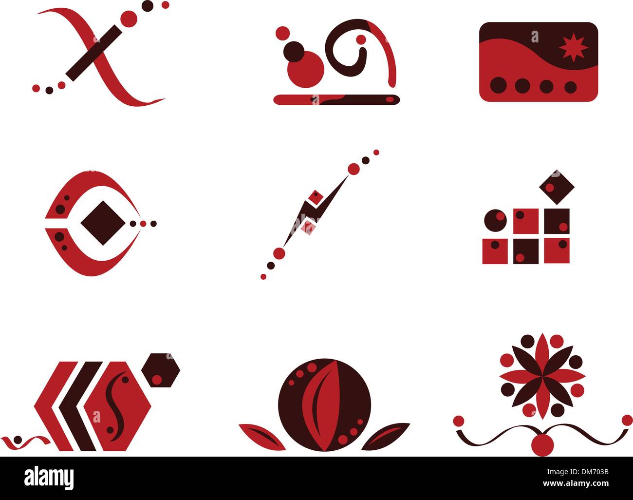 Logo marron Banque d'images vectorielles - Alamy
