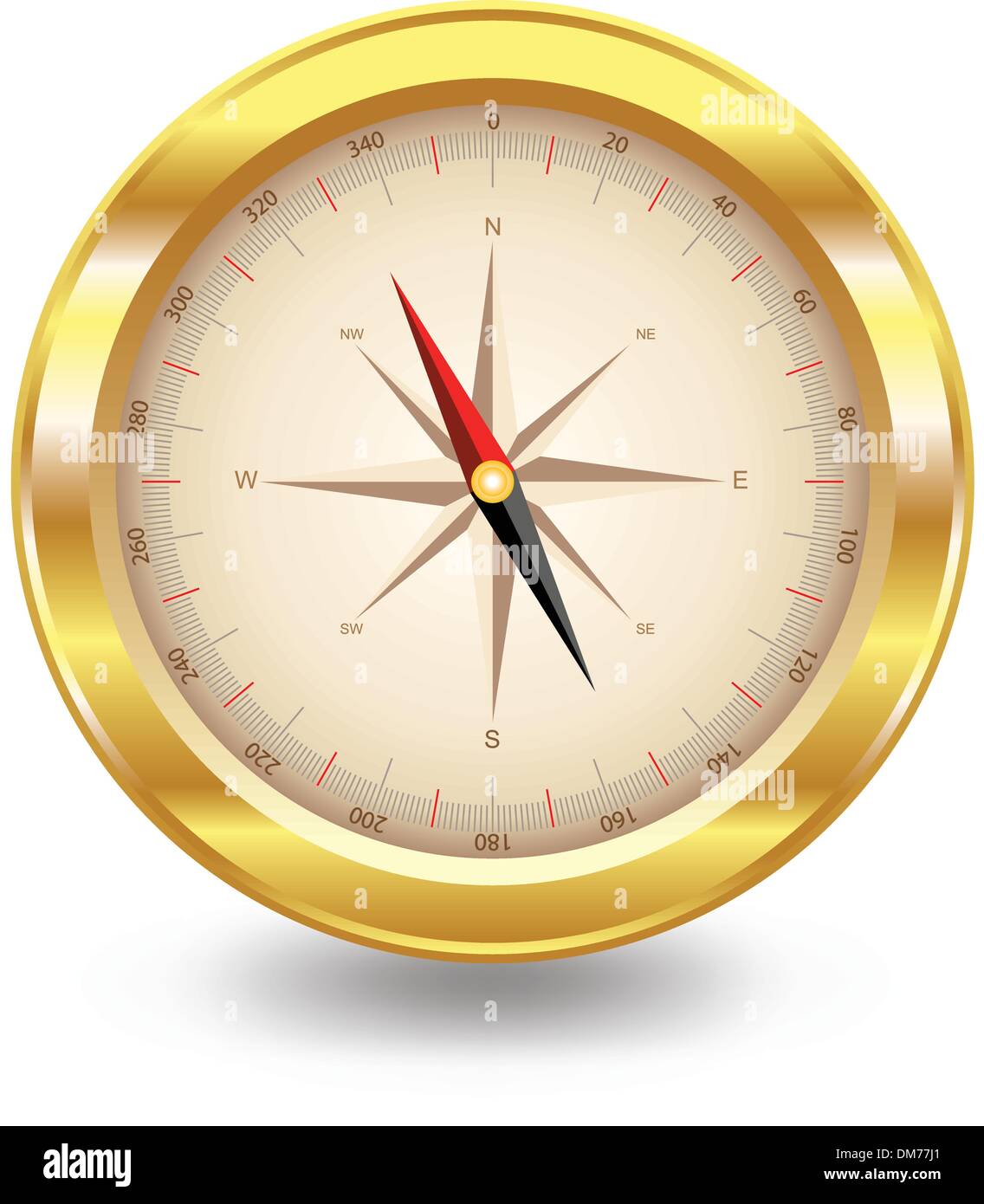 Age of discovery compass Banque d'images vectorielles - Alamy