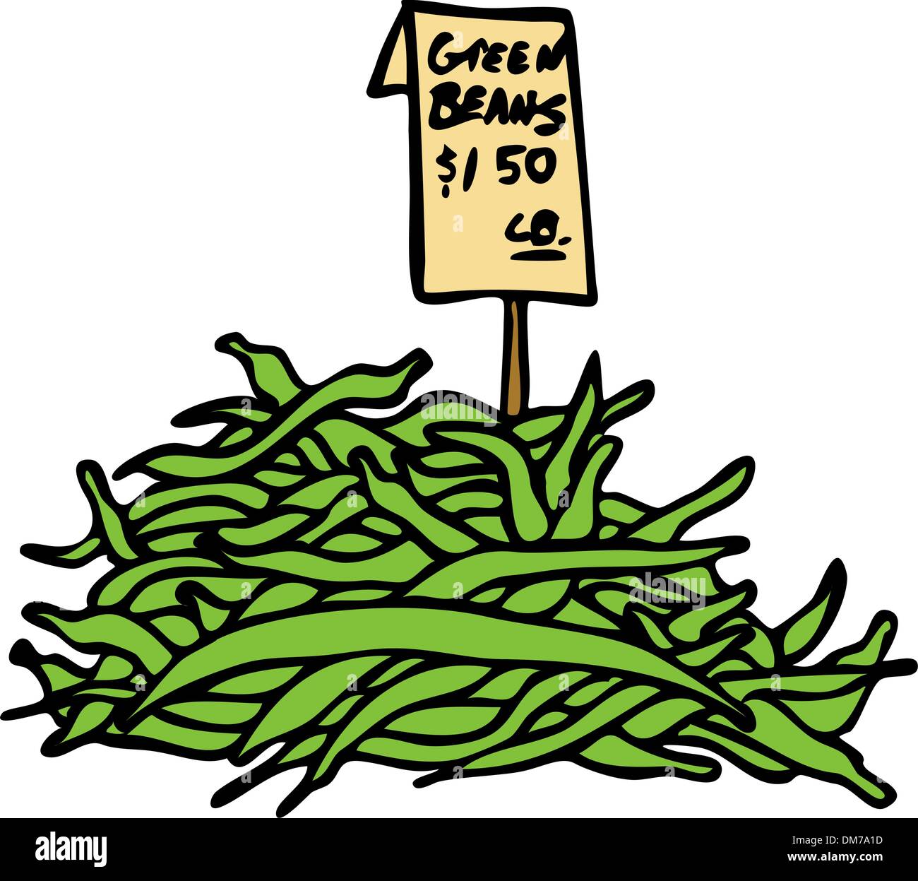 Haricots vert cartoon Banque de photographies et d’images à haute ...