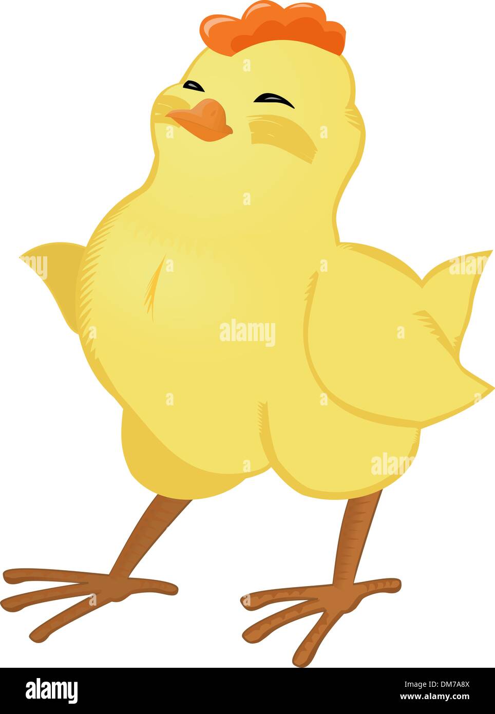 Poulet heureux Banque d'images vectorielles - Alamy
