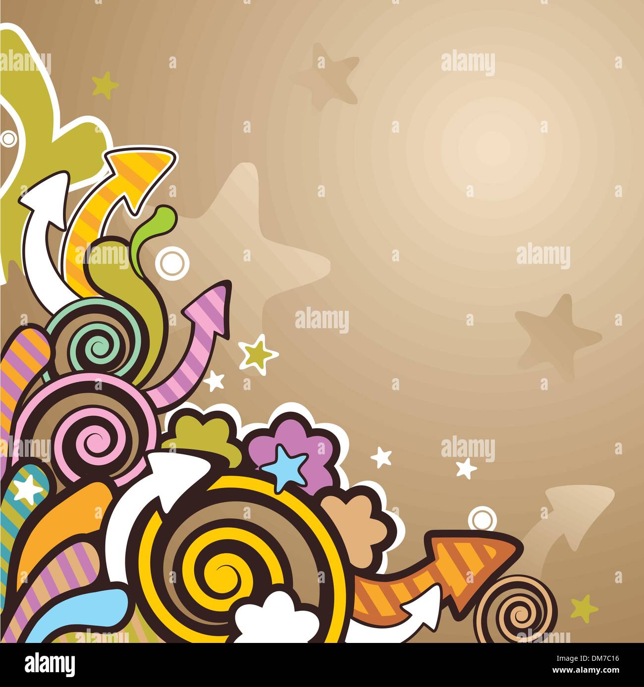 Cartoon background Banque d'images vectorielles - Alamy