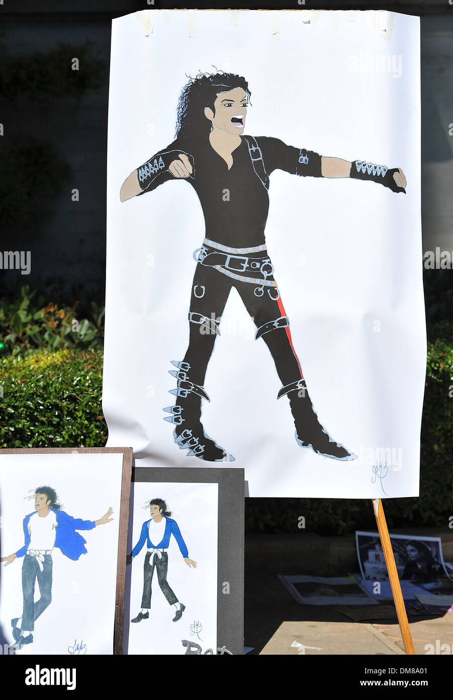Fans visit michael jacksons tomb Banque de photographies et d’images à ...