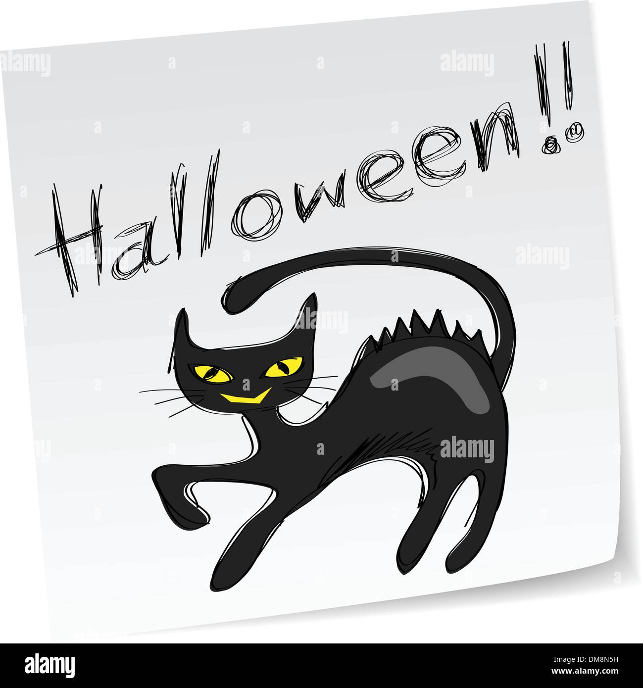 Chat noir halloween Banque de photographies et d’images à haute ...