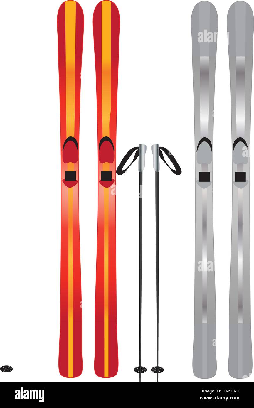 Skis vector vectors Banque de photographies et d’images à haute ...