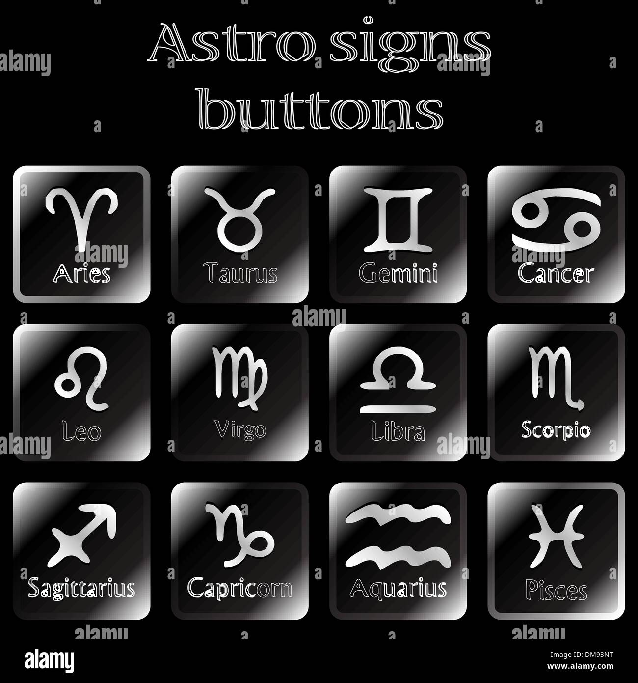 Symbole du taureau signe astro Banque d'images vectorielles - Alamy