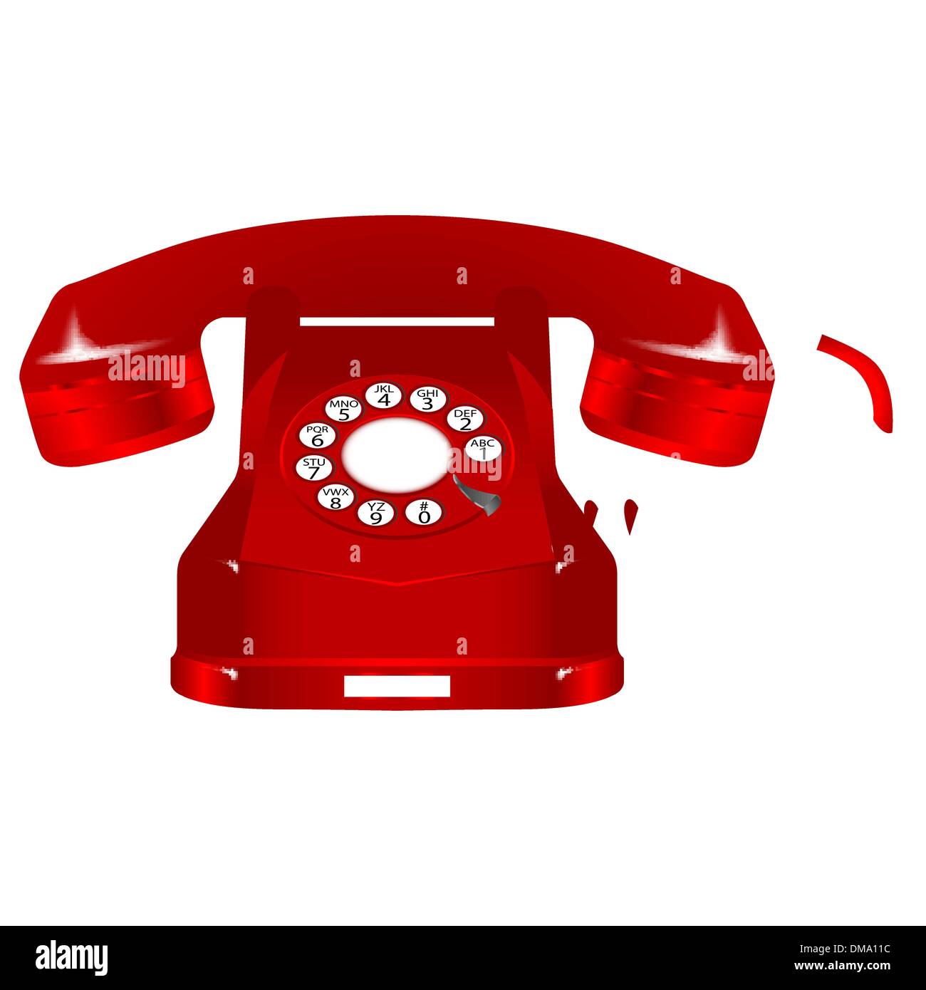 Telefon auf weißem hintergrund Banque de photographies et d’images à ...