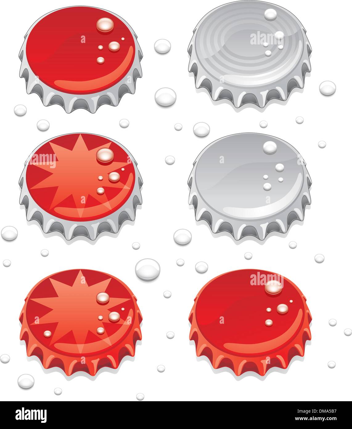 Capsules de bouteilles Banque d'images vectorielles - Alamy