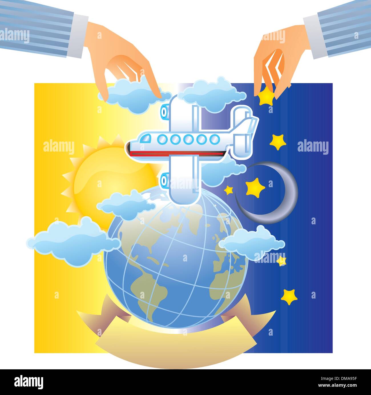 Vol autour du monde Banque d'images vectorielles - Page 2 - Alamy