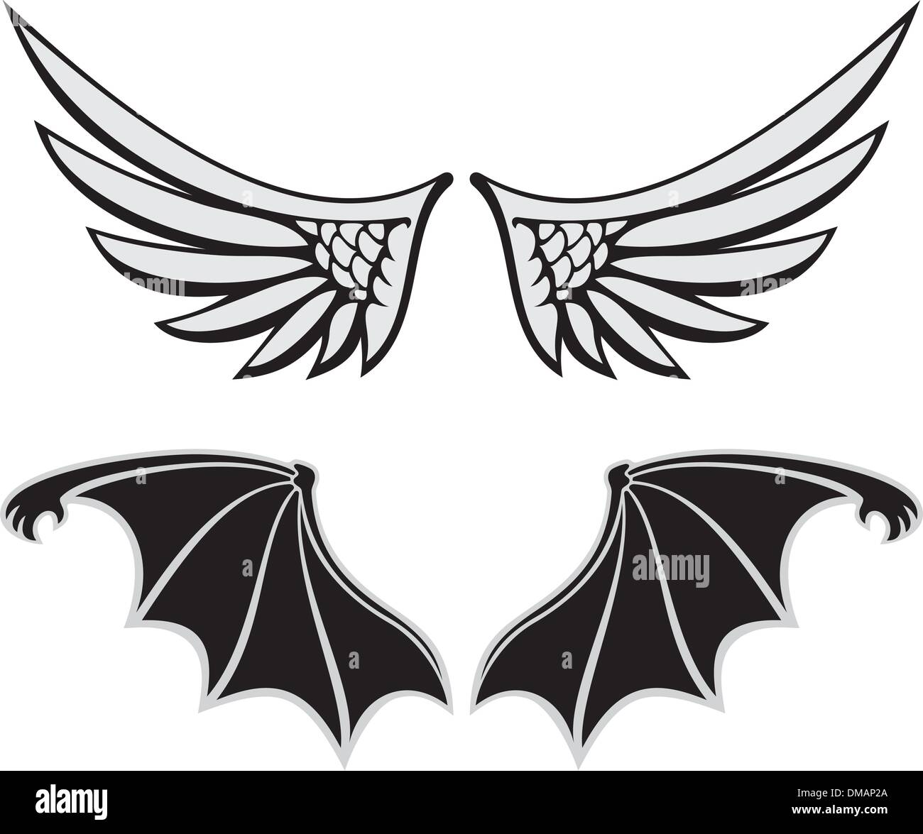 Diable volant Banque d'images vectorielles - Alamy